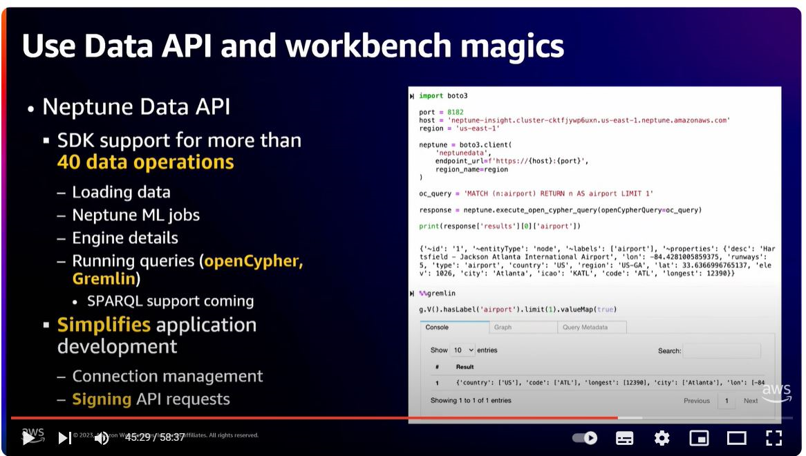 [2023 AWS re:Invent] Amazon Neptune architectures for scale, availability, and insight - BESPIN ...